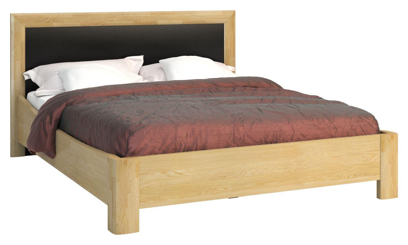 Lit MDF 90 x 200 cm Chêne / Noir, Höhe (cm) 100, Länge/Tiefe (cm) 210 ...